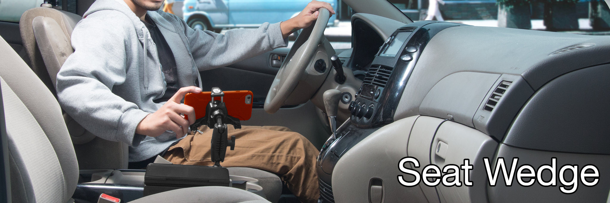 Secure & Sleek Seat Wedge Phone Mounts | iBOLT