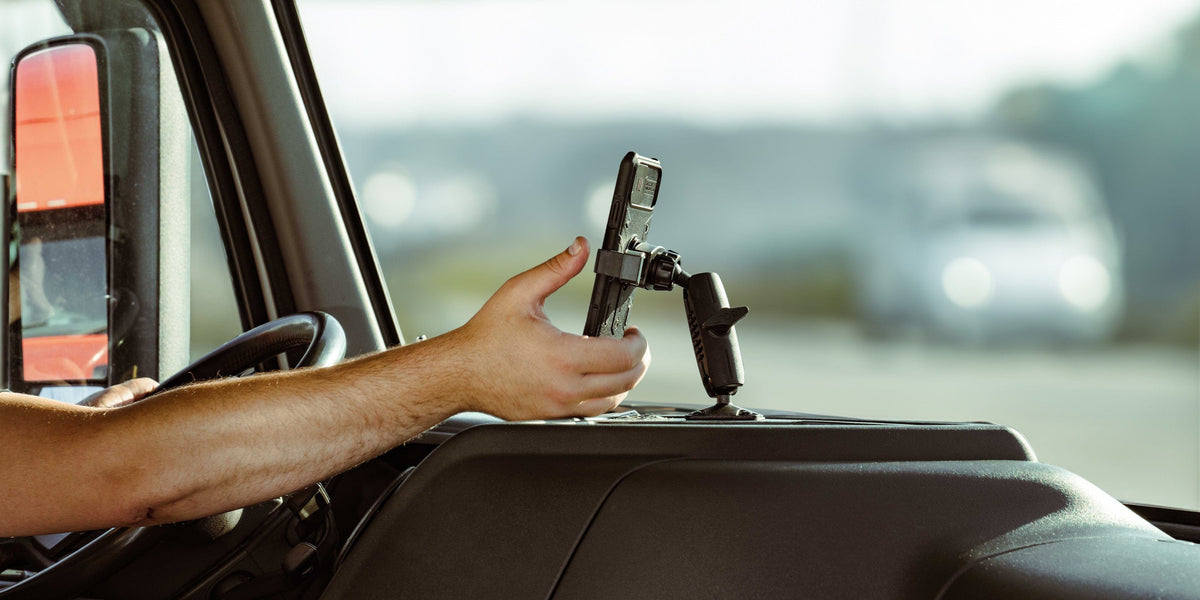Heavy Duty Drill Base Phone Mounts | Trucking & Public Safety | iBOLT