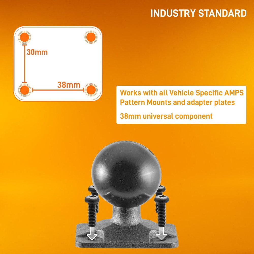 iBOLT™ 38mm / 1.5 inch Composite Rectangular AMPS to ¼ 20” Composite ...