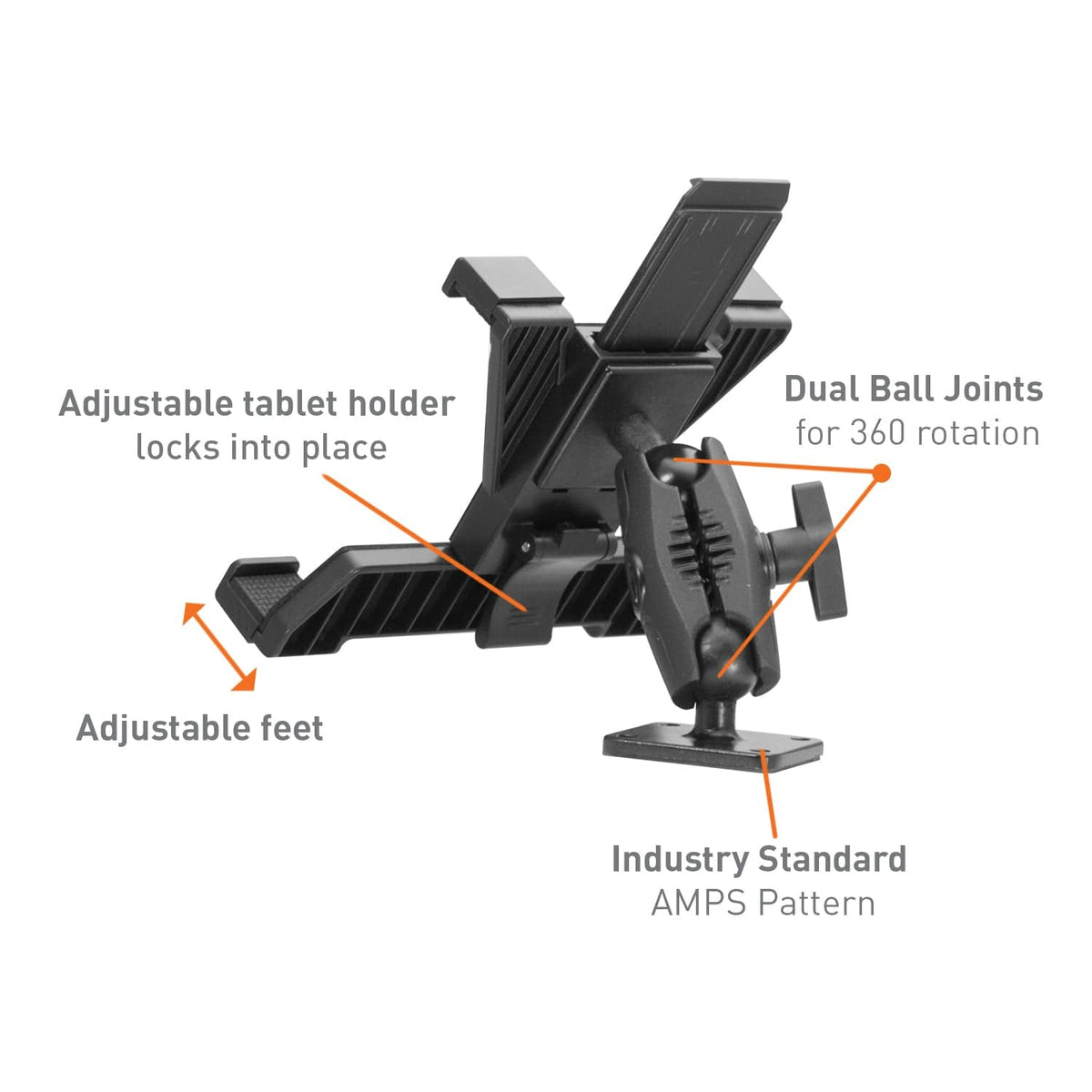 iBOLT™ TabDock™ AMPs for Heavy Duty Use | iBOLT iPad Truck ELD Mount