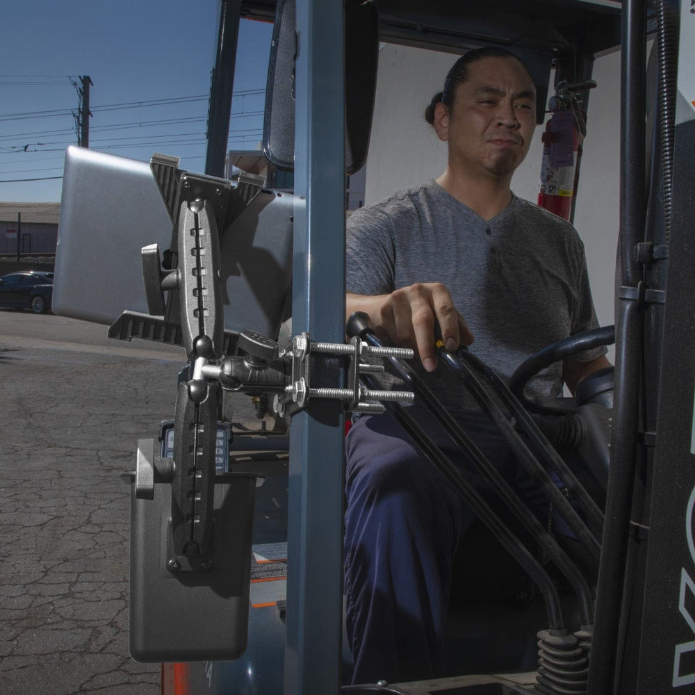 iBOLT TabDock™ Dual XL Barcode Scanner Forklift Pillar Mount