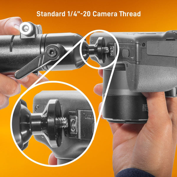 iBOLT Clamp Camera Mounts | 1/4 20" Camera Screw | Action Camera
