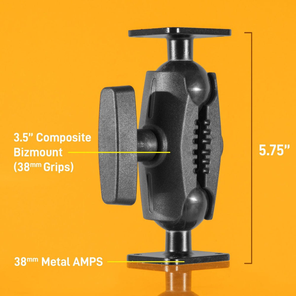 iBOLT™ 38mm / 1.5 inch Metal Rectangular AMPS to AMPS Drill Base Mount