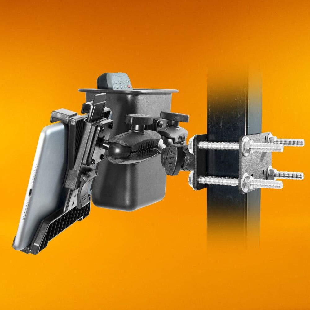 iBOLT TabDock™ Dual XL Barcode Scanner Forklift Pillar Mount