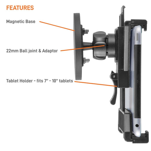 iBOLT TabDock™ MagDock- Heavy Duty Magnetic Mount for All 7”-10 ...