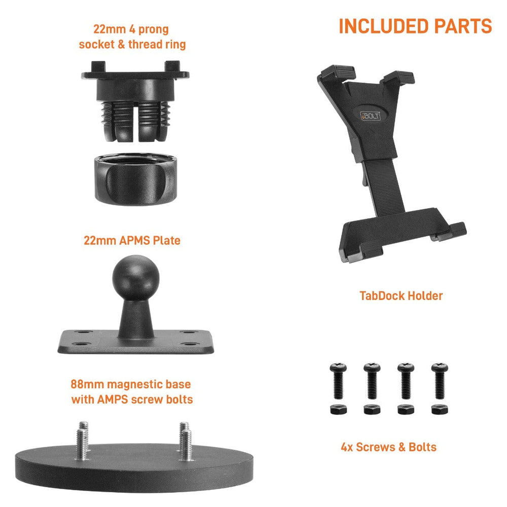iBOLT TabDock™ MagDock- Heavy Duty Magnetic Mount for All 7”-10 ...